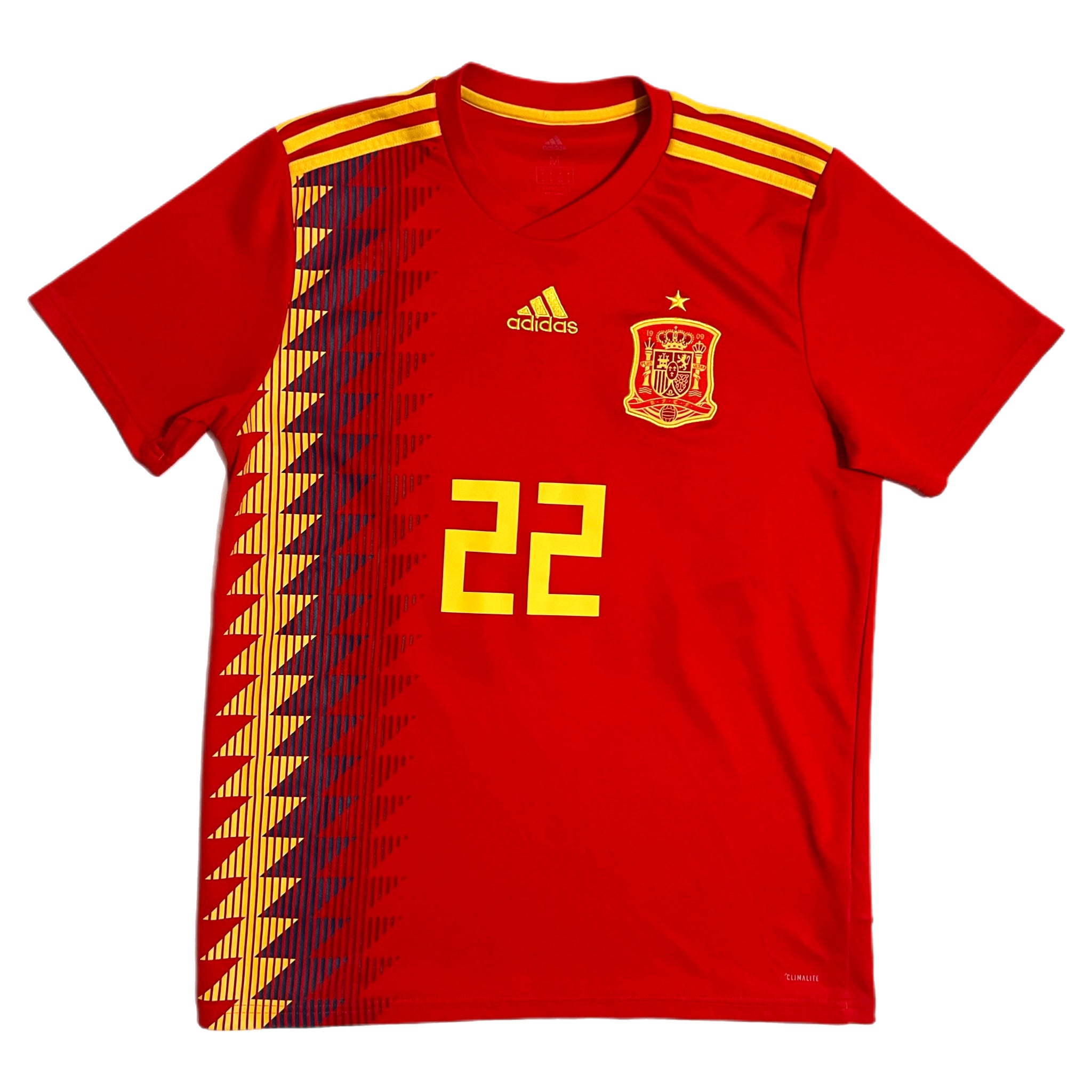 Isco 2018 Spain National Team World Cup Home Jersey M Hess Ellis isco-2018-spain-national-team-world-cup-home-jersey-m-hess-ellis